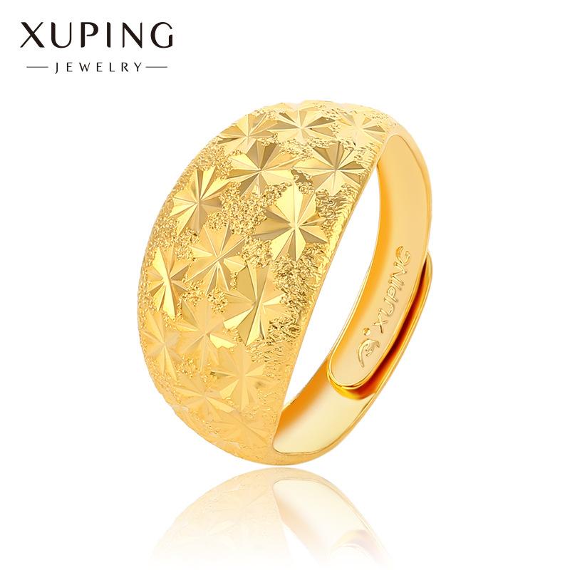 Xuping Jewelry Starry Ring Men's Wide Face Adjustable Ring Plated ...