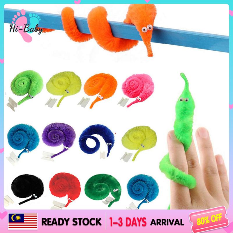Twisty Worm Magic Toys Party Favors Fuzzy Worm On A String New Strange ...