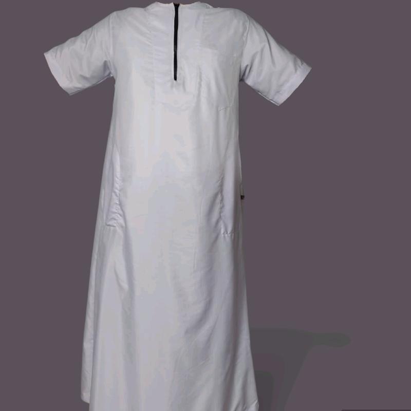 Jubbah Pria Dewasa Putih Tangan Panjang Resleting " OMAR" - Shop ...