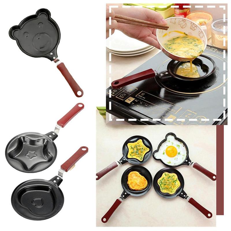 Non Stick Egg Omelet Frying Pan Love Breafast Cartoon Skille - TikTok ...
