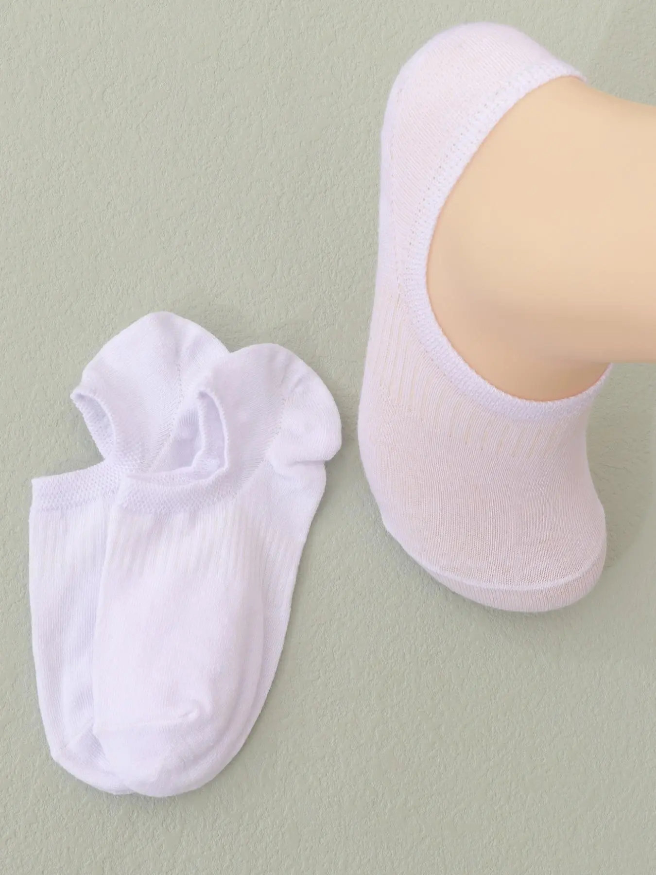 Women's 10 Pairs Solid Invisible Socks, Casual Moisture Wicking Socks ...