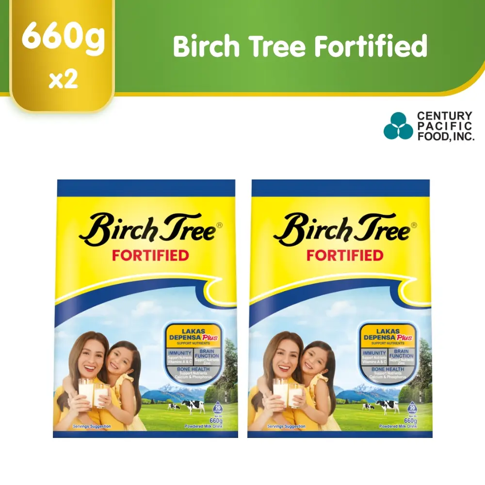 Birch Tree Fortified Powdered Milk 660g Pack of 2 - Supports Immunity ...