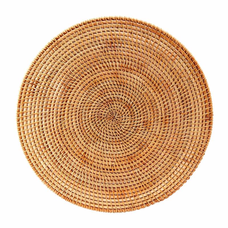 Rattan Woven Placemats,Round Table Mats,Non Heat Resistant Place ...