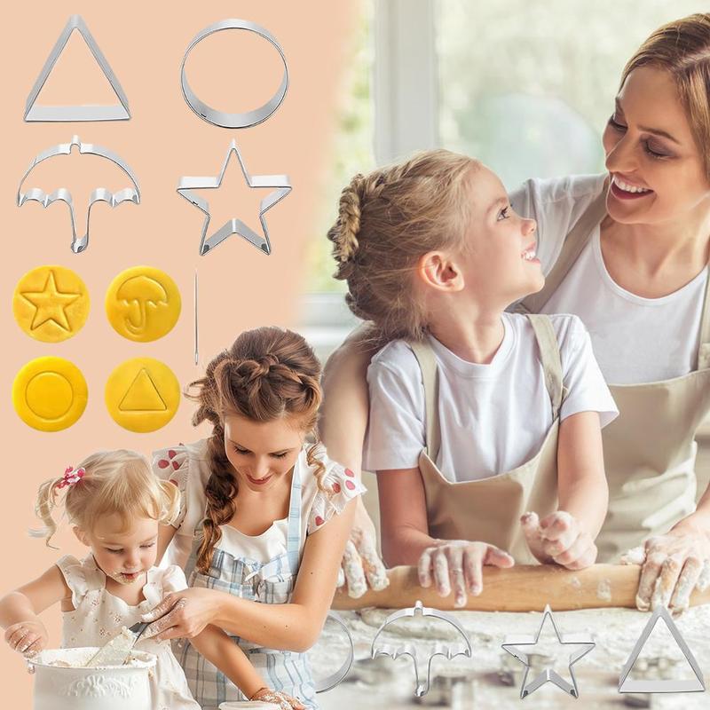 1set Korean Dalgona Sugar Candy Cutters Set Metal Cookie Cutters ...