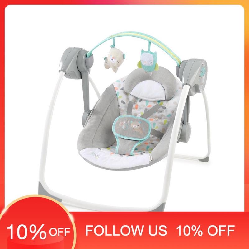 Ingenuity Comfort 2 Go Portable Swing Fanciful Forest Baby Automatic ...
