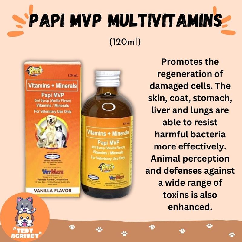 [TEDY AGRIVET] 1pc Papi MVP Multivitamins 120ml for Pet / Do - TikTok ...