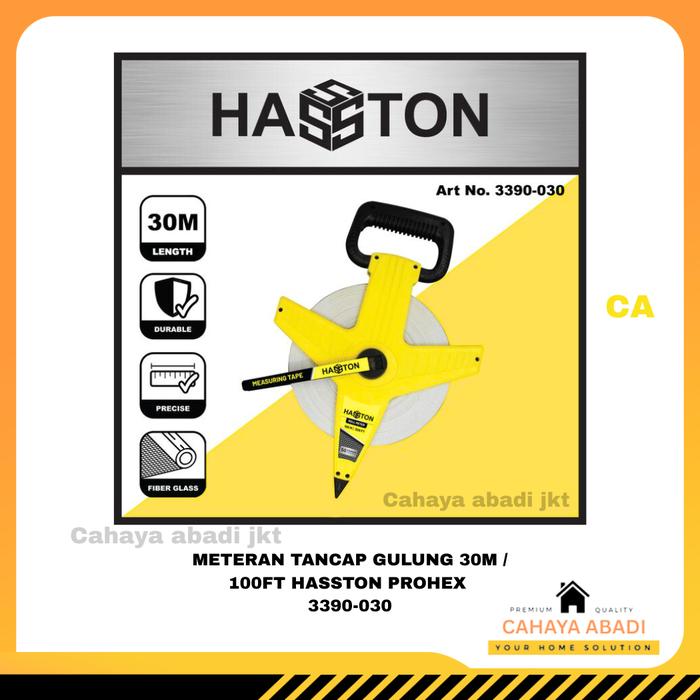 Jual METERAN TANCAP GULUNG 30M / 100FT HASSTON PROHEX 3390-030 ...