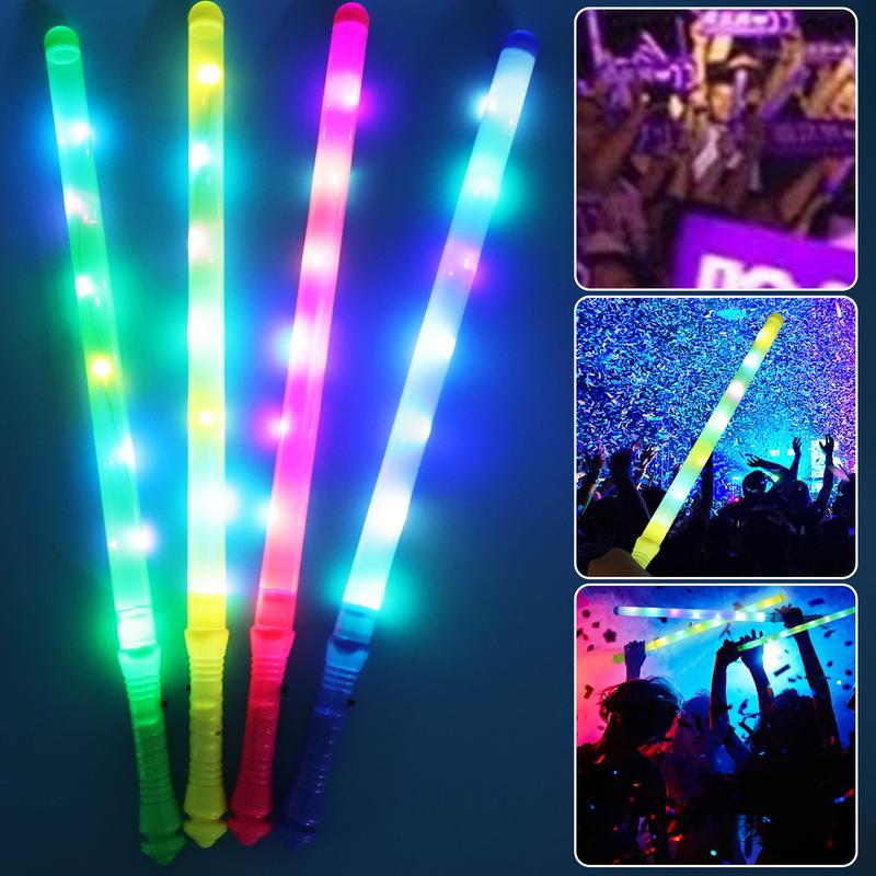 1Pc Random Flashing Glow Sticks Neon Sticks Multicolor Glow Sticks ...