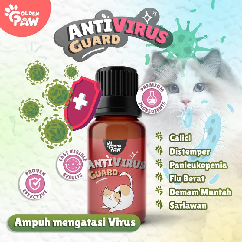 ANTI-VIRUS GUARD 5gr by Golden Paw Obat Virus Calici Distemper - Shop ...