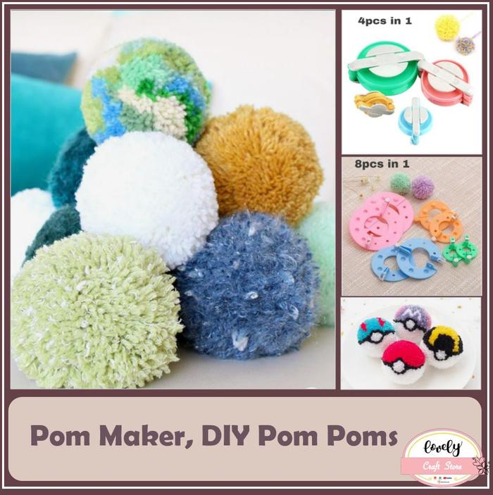 Jual LovelyCraftStore | Pom pom maker Alat Pembuat Bola Bulu Alat ...