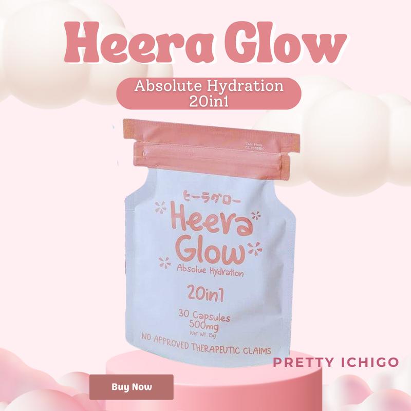 Heera Glow Absolute Hydration 20in1 Glutathione Whitening Capsules ...