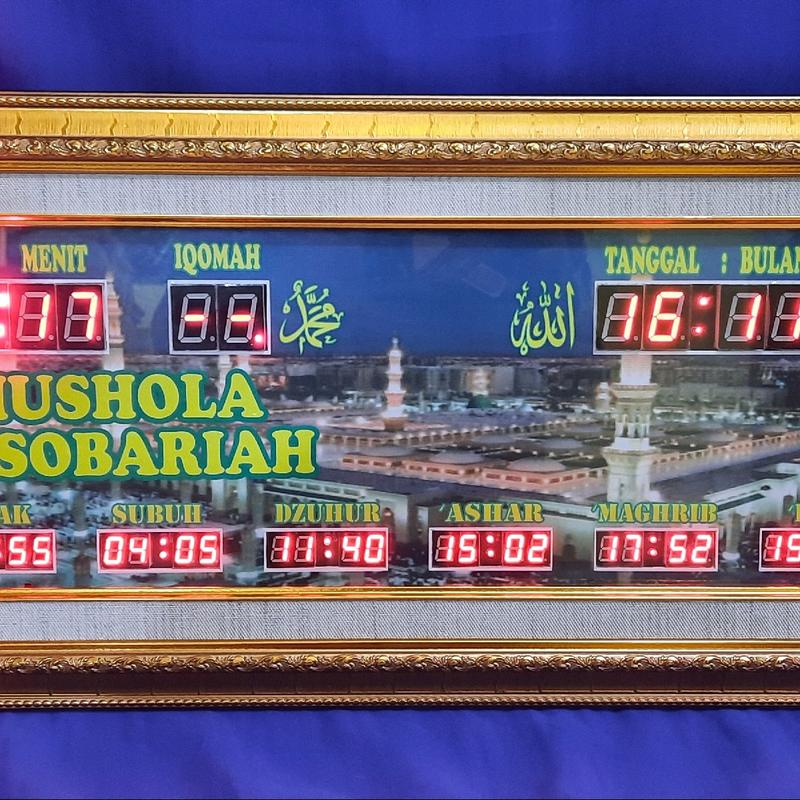 jam sholat digital 75 x 30 baground - Shop | Tokopedia