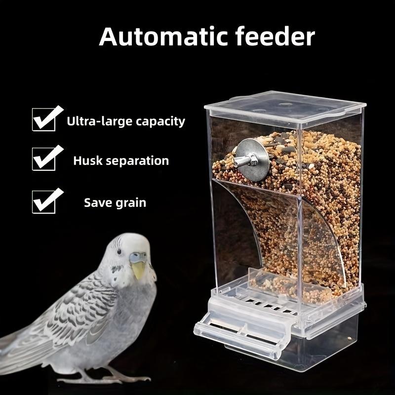 1pc Bird Feeder, Parrot Automatic Food Box With Ultra-Large Capacity ...