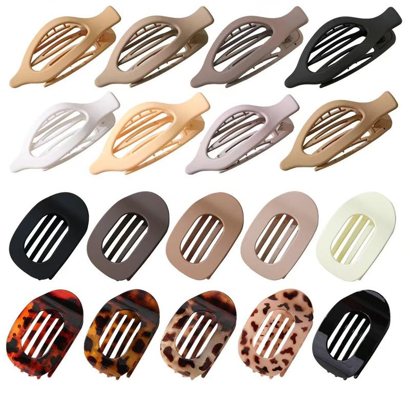 Cheetah Pattern Hair Clips, Strong Hold Claw Clips Set, Heatless Hair ...