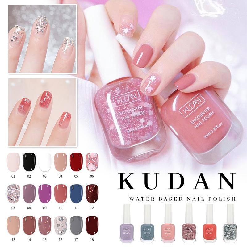 KUDAN 40 Colors Nail Polish No-bake Long Lasting Water-based - TikTok ...