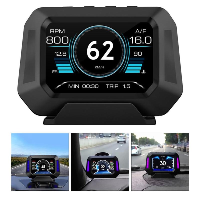 Gauge Display P21,Heads Up Display for Cars,Speedometer, Slope - TikTok ...