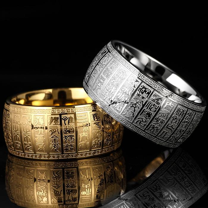 Jual Cincin Tulisan China Mantra Taoist / Cincin Mantra Sin Ching Sutra ...