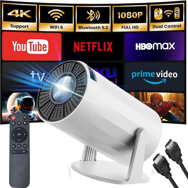 HY300 Pro Mini Portable Projector -4K Ultra HD and 1080P Ful - TikTok Shop