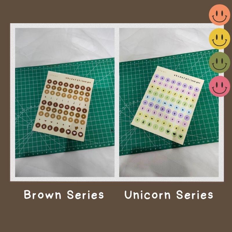 Sticker Lucu Sticker Aesthetic Sticker ABC Sticker Huruf - Shop | Tokopedia