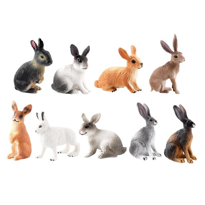 Realistic Forest Animals Figurines Pet Rabbit Action Figures - TikTok ...