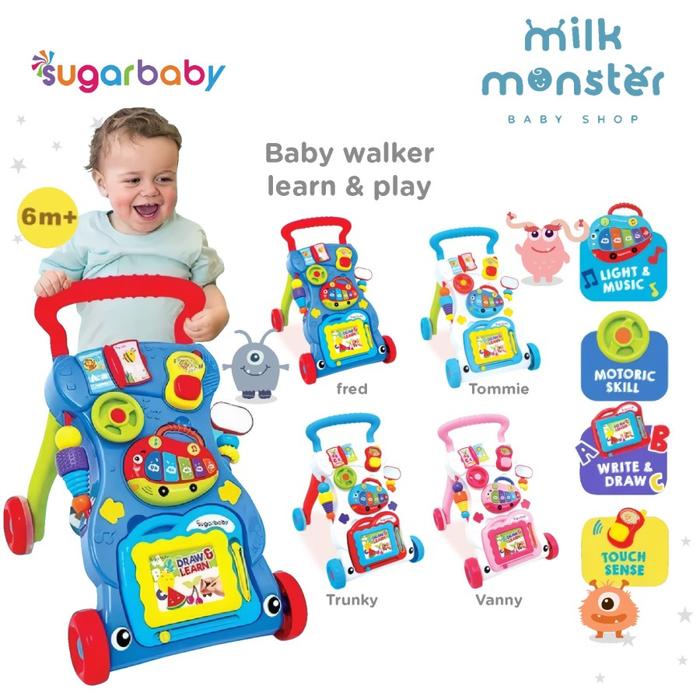 Jual Sugar Baby Mini Car Push Walker / baby walker / walker bayi dan ...