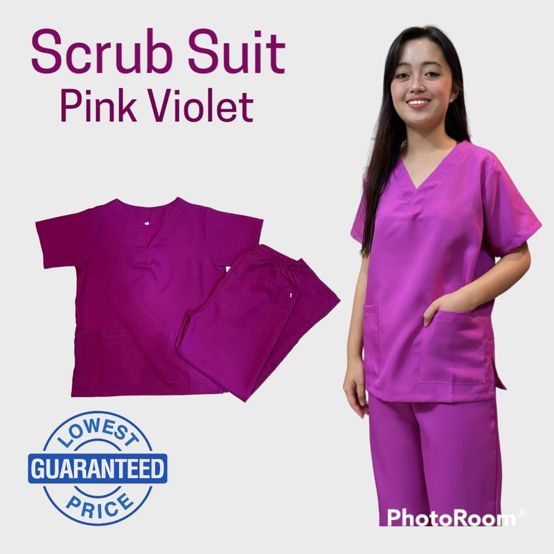 BEST QUALITY PLAIN SCRUB SUIT LAVENDER Clothing Uniforms - TikTok Shop ...