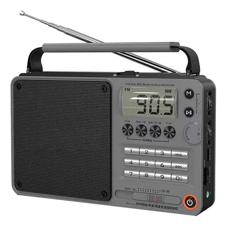 Radio Digital Bluetooth FM / AM / SW Radio Jalur Penuh Hifi Mudah ...