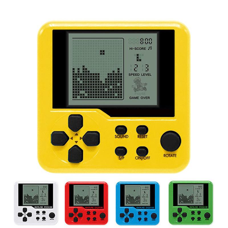 Konsol Permainan Tetris Retro Mini 2.7 inci Mesin Permainan Pegang ...