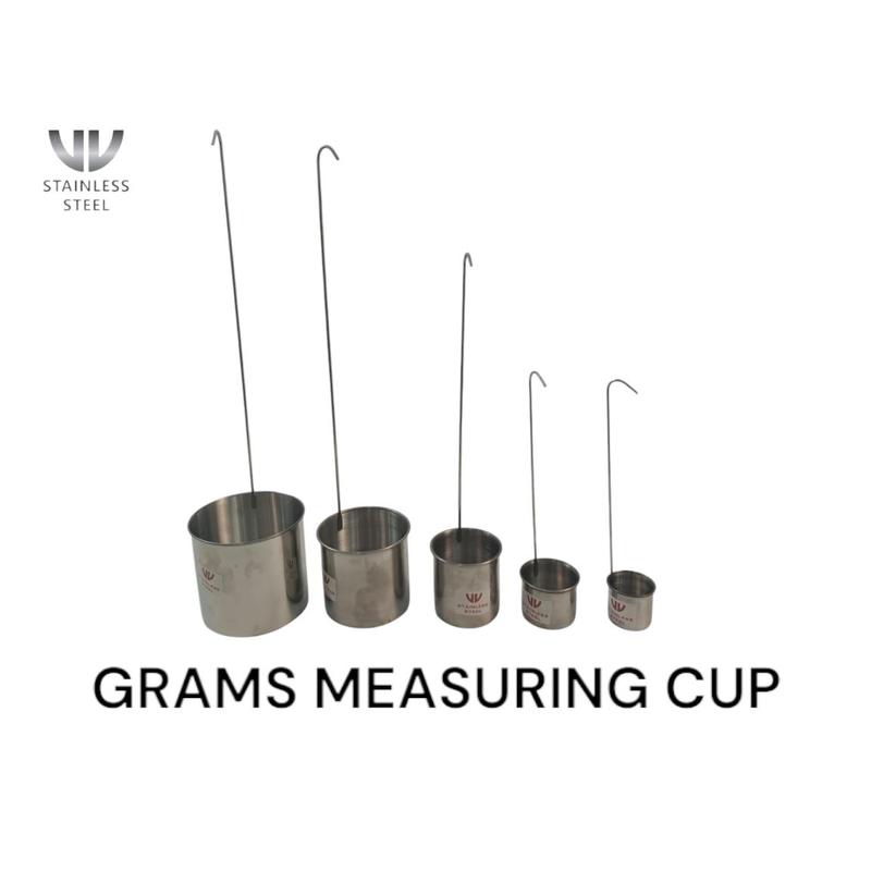VV (50/100/250/500/1000)Grams Measuring Cup Stainless Steel Kitchen ...