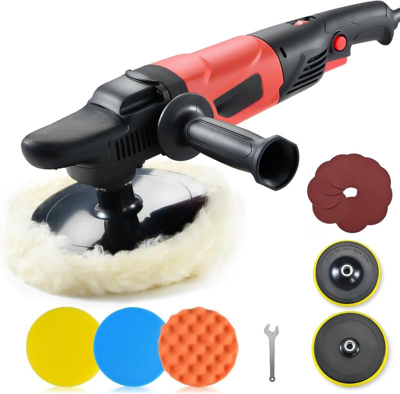 Rotary Buffer Polisher,1200W 6-inch/ 7-inch Buffer, Polisher Waxer Kit ...