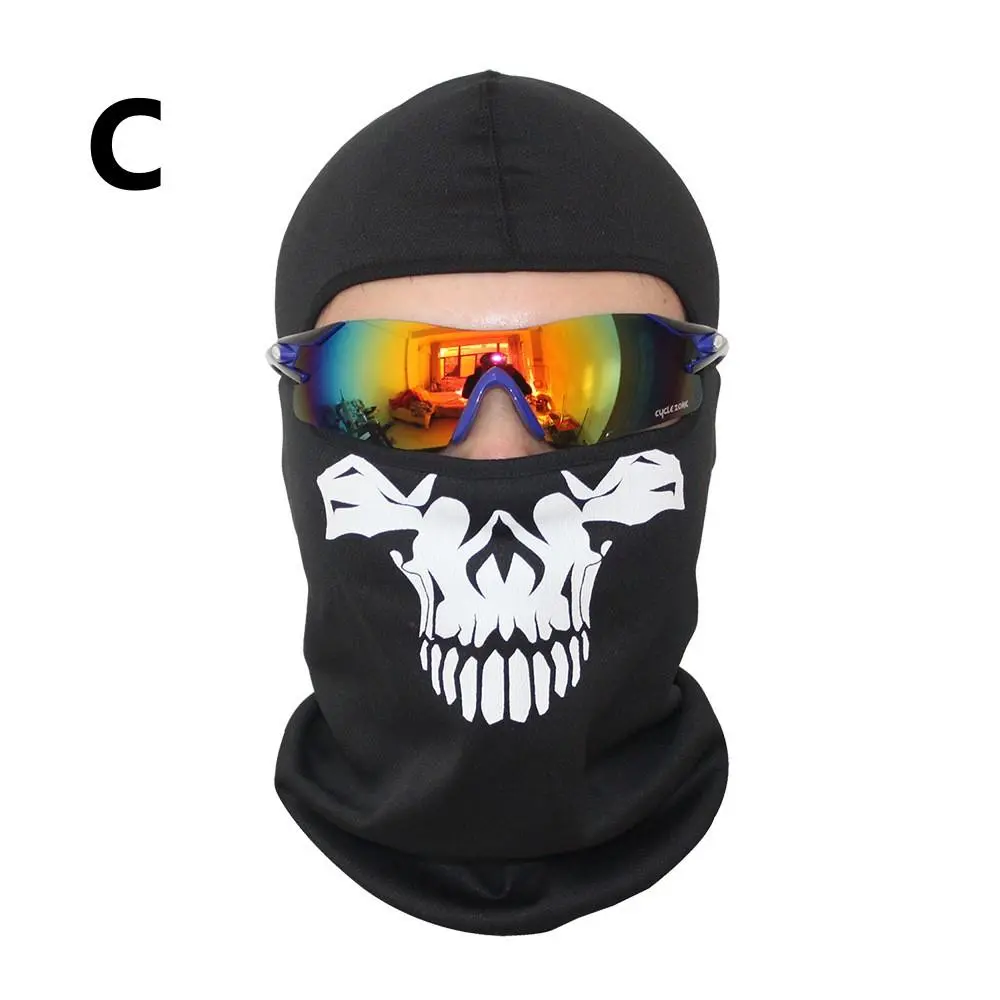Novelty Skull Pattern Design Cycling Face Mask, 1 Piece Windproof ...