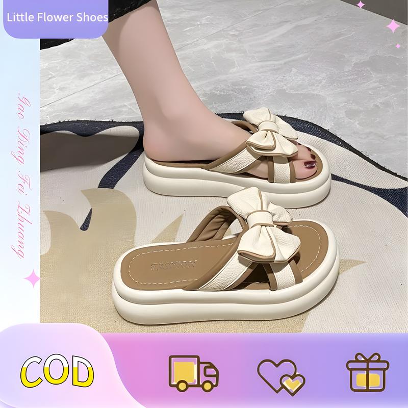 Kasut Bunga Kecil Slaid Musim Panas Platform Untuk Wanita Tapak ...