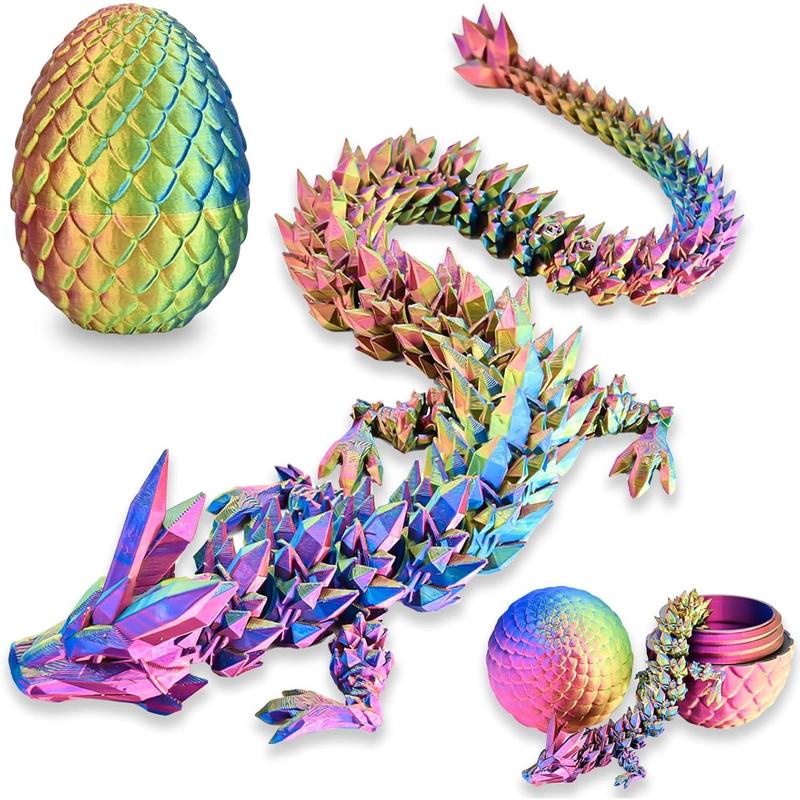 3D Printed Dragon Eggs with Dragon Inside, Rainbow Articulated - TikTok ...