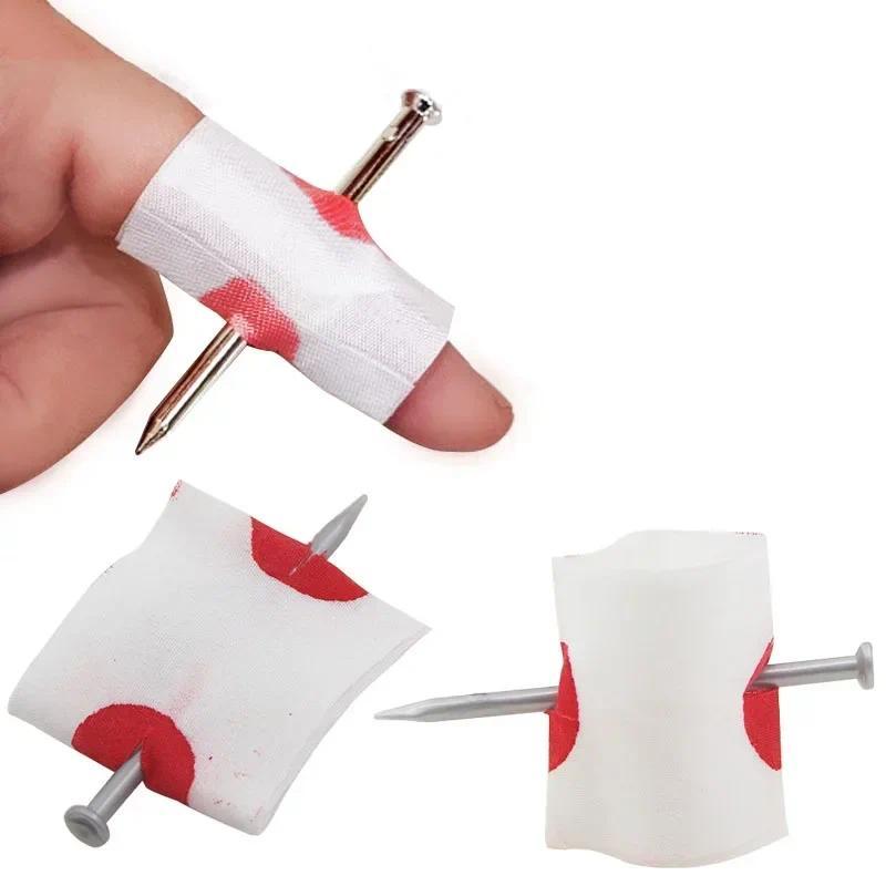 1PC Fake Nail Through Finger Prank Toys Kids Novelty Magic Friend ...