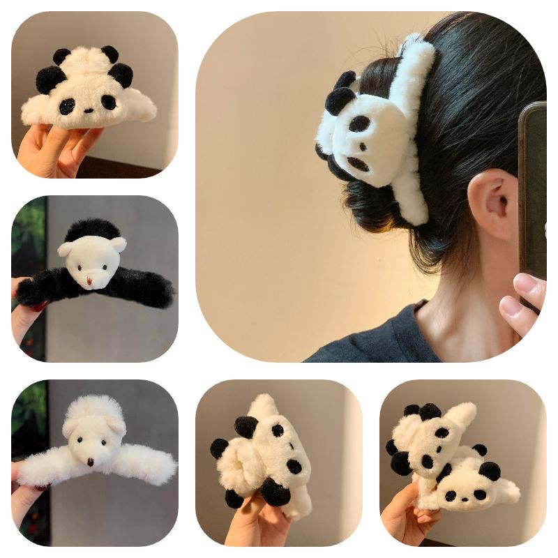 Cartoon Hair Claw Clip Panda Design Ideal For Updos And Shar - TikTok ...
