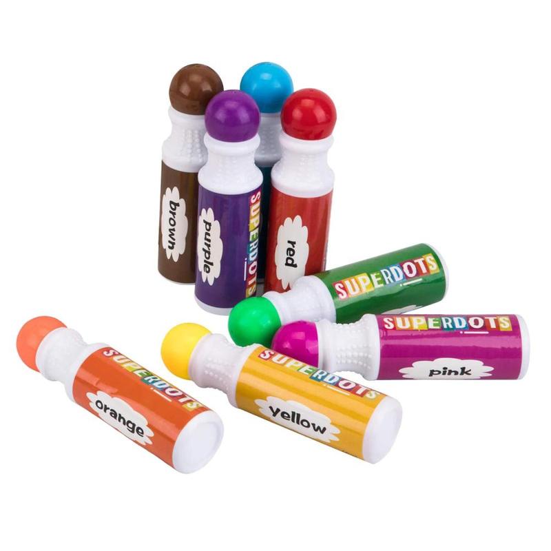 8 Colors Washable Dot Markers, Bingo Dabbers for Kids and Toddlers ...
