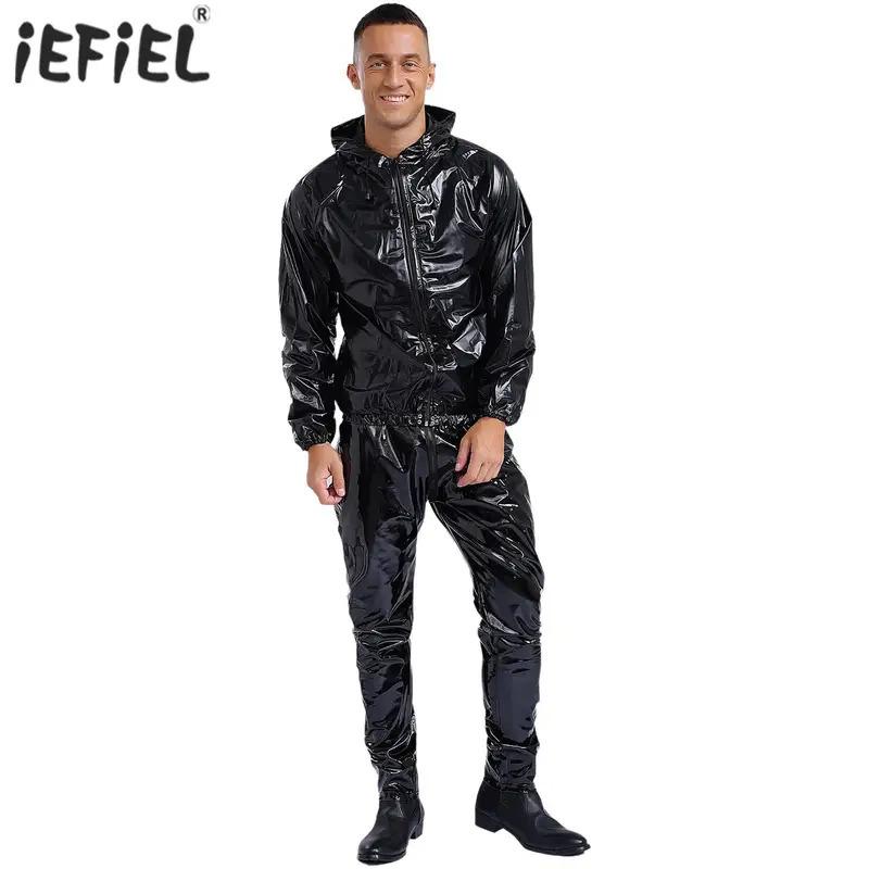 Unisex Women Mens PVC Suit Suit Sports Exercise workout OutFit - TikTok ...