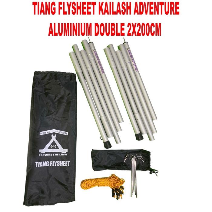 Promo TIANG FLYSHEET ALUMINIUM STANDARD 2X200CM - Frame Flysheet ...