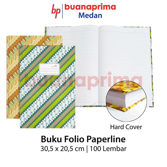 Jual Buku FOLIO HARD COVER PAPERLINE 100 Lembar Buku Akuntansi F4 ...