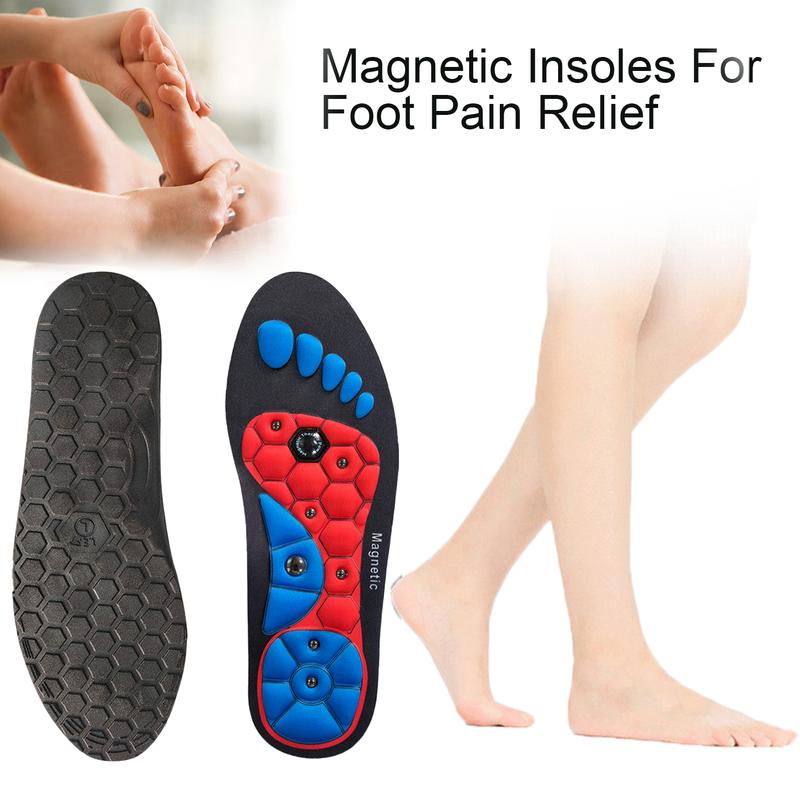 1 Pair Magnetic Insoles Gel Acupressure Foot Inserts with Magnets ...
