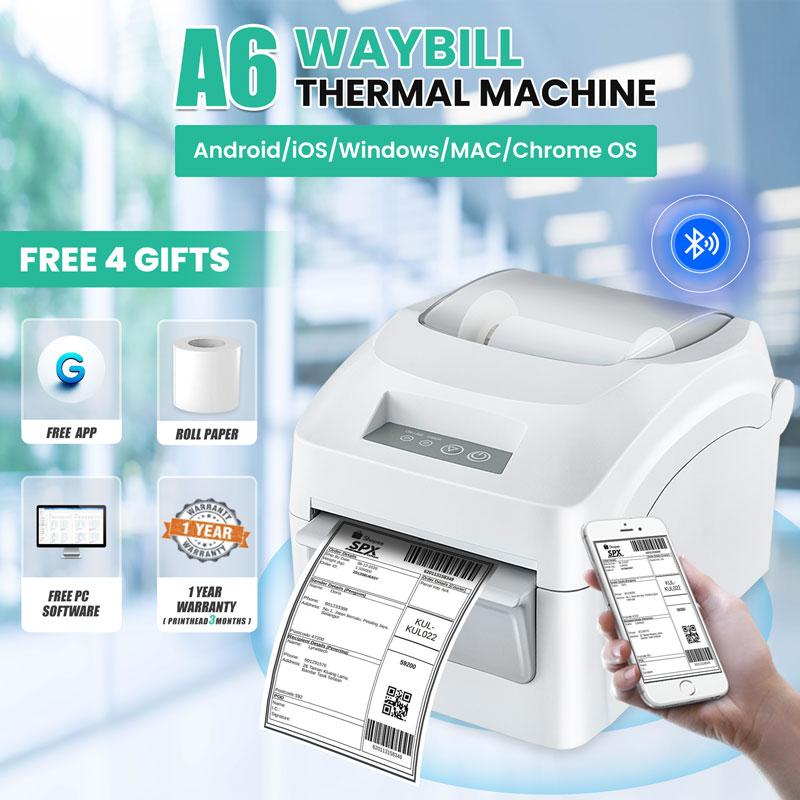Thermal Printer Bluetooth Waybill Barcode Shipping Label Consignment ...