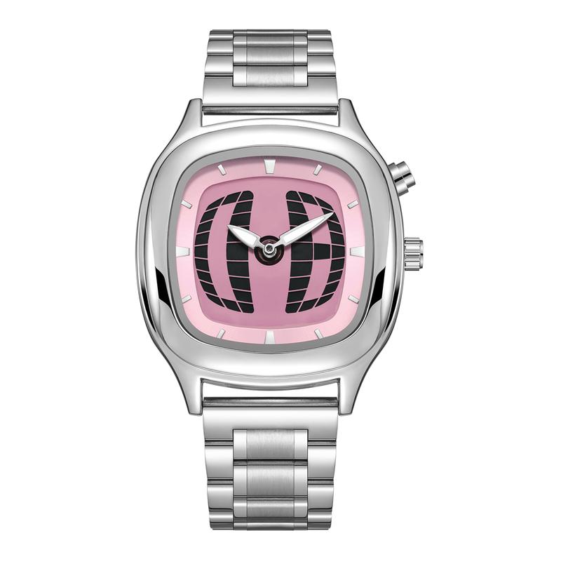Millennium Vintage-Style Couple's Square Digital Quartz Watch – Alloy ...