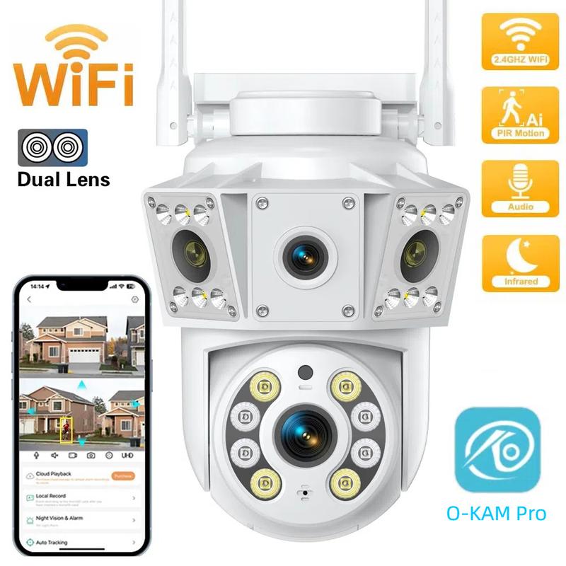 Kamera CCTV Luaran Tanpa Wayar, Fungsi Binokular Jauh, Kesambungan ...