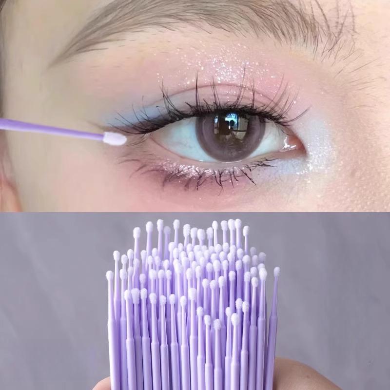 Small Thin Head Cotton Swab Change Eyeliner Makeup Nano Cotton Swab ...