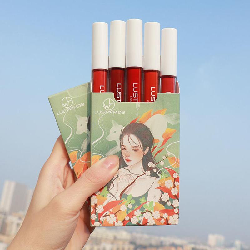 Chinese Style Cigarette Case Lip Glaze Set Of 5 - Shop | Tokopedia