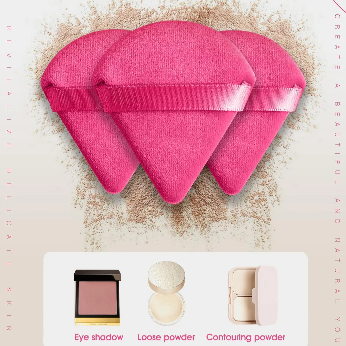 Makeup Sponge & Puff Set, 25pcs Versatile Powder Puffs & Beauty ...