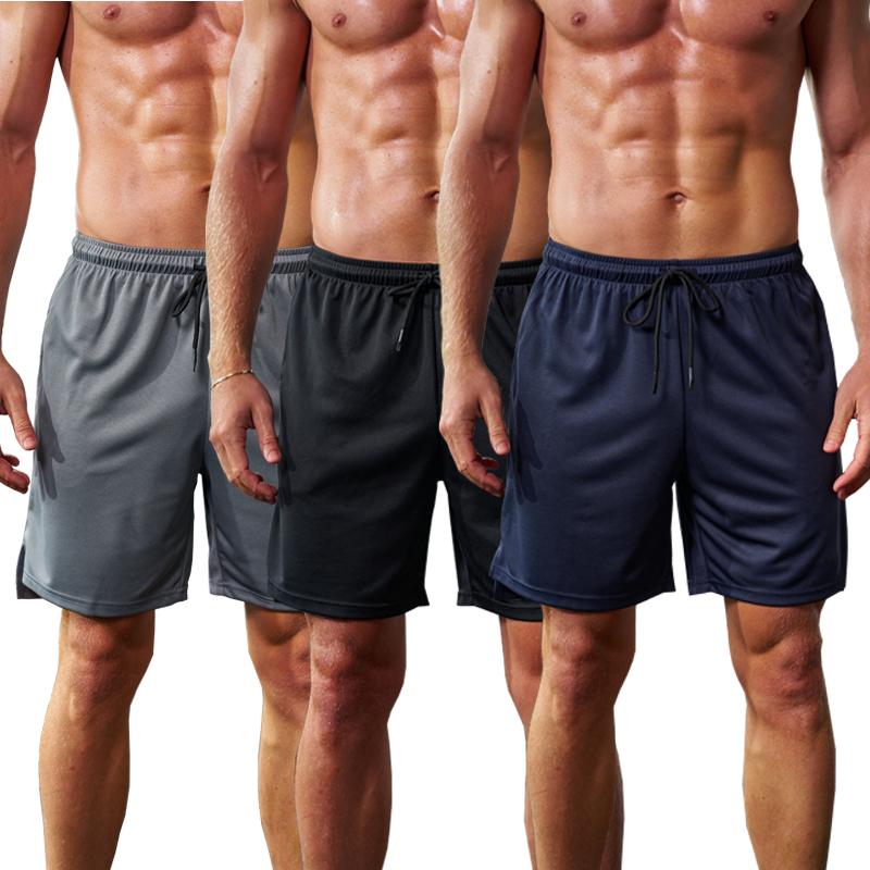 3-Pack Men's 2 in 1 dual-layer Athletic Shorts – Built-in Compression ...