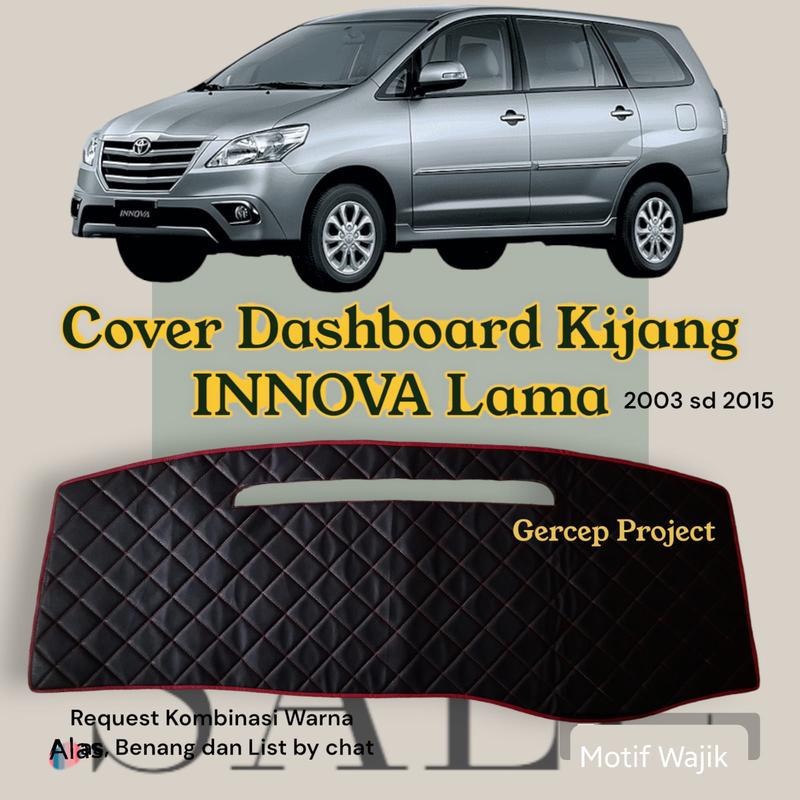 Cover Dashboard INNOVA Lama Toyota Kijang Kulit Premium Pelindung ...