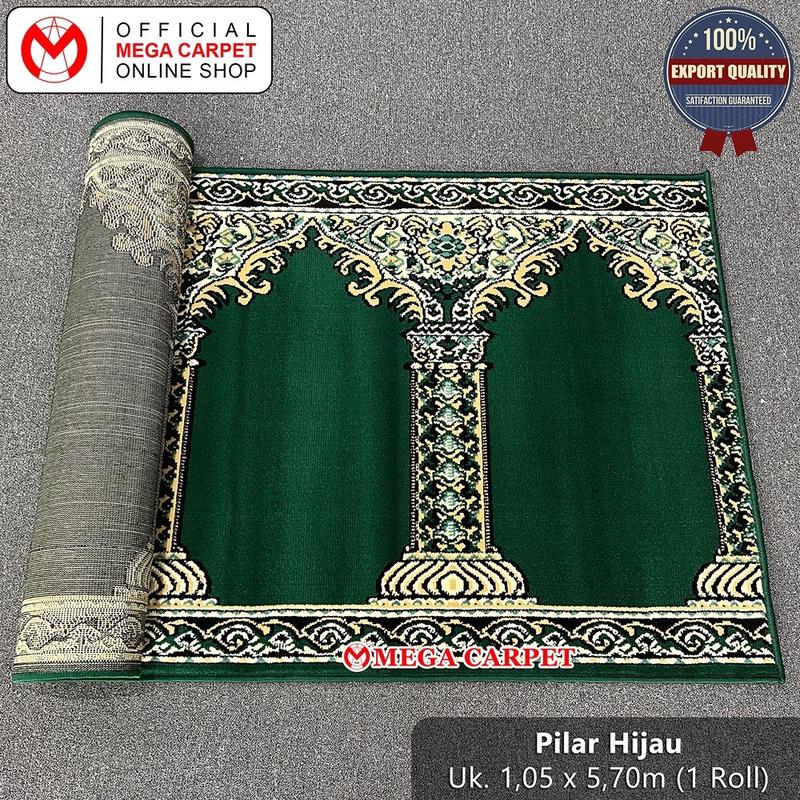Sajadah Roll / Karpet Masjid / Karpet Mushola [Pilar Hijau] - Shop | Tokopedia