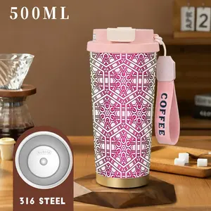 Tumbler Affection Stainless Steel CUP 500 ML Coffee Thermos Vacuum Cup ...